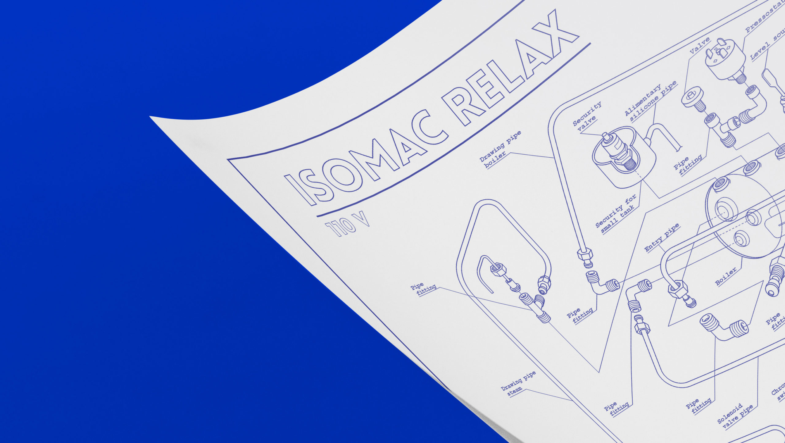 infografik Isomac Relax als Plakat - Pantone auf Naturpapier